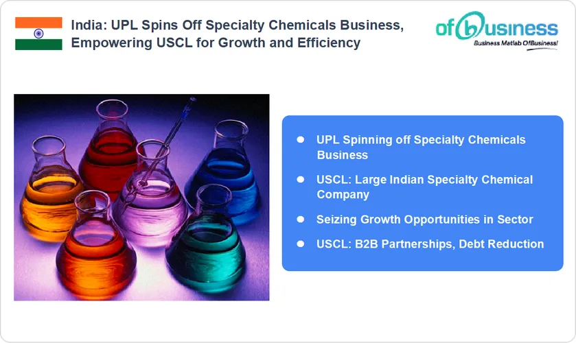 UPL To Spin Off Specialty Chemicals Business